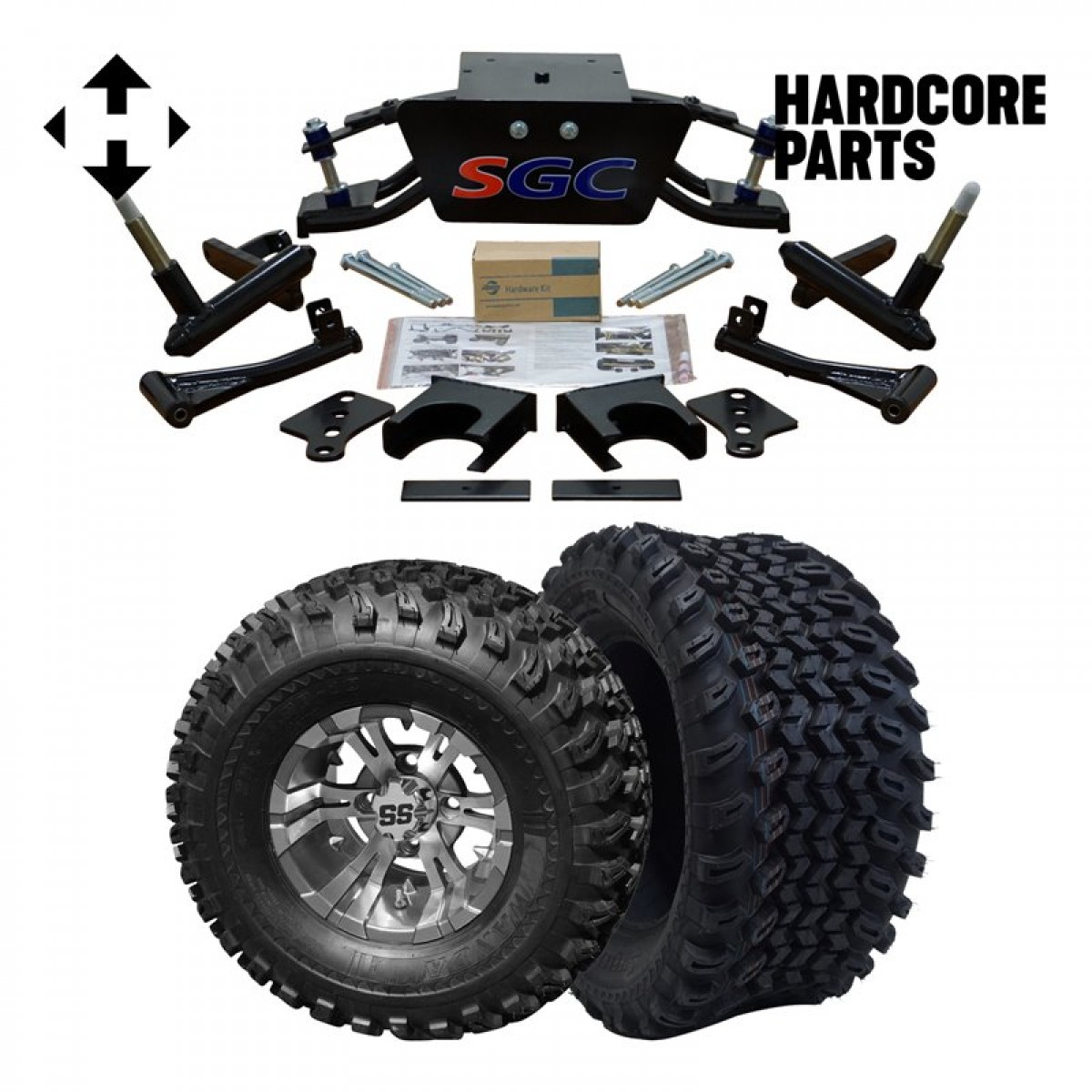 6” Heavy Duty Double A-Arm Suspension Lift Kit with 10" Wheel and Tire ...