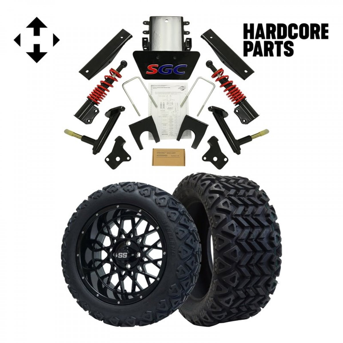 6” Heavy Duty All-Terrain Suspension Lift Kit with 15" Wheel and Tire ...