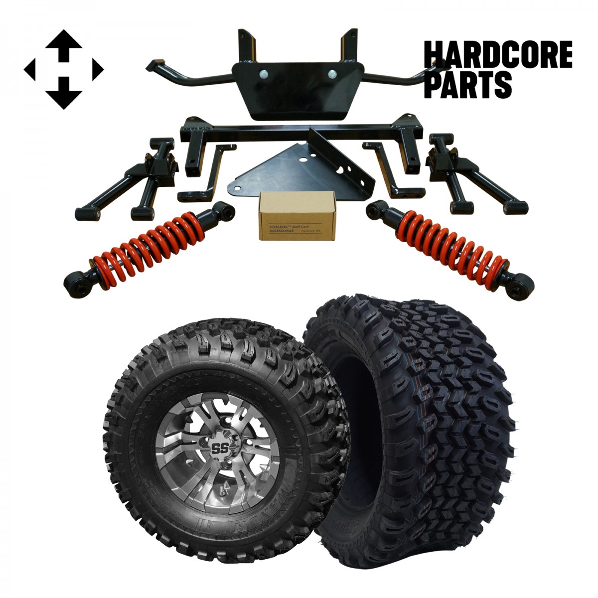 6" A-Arm Lift Kit with 10" Wheel and Tire Combo fits Yamaha Drive (G29)