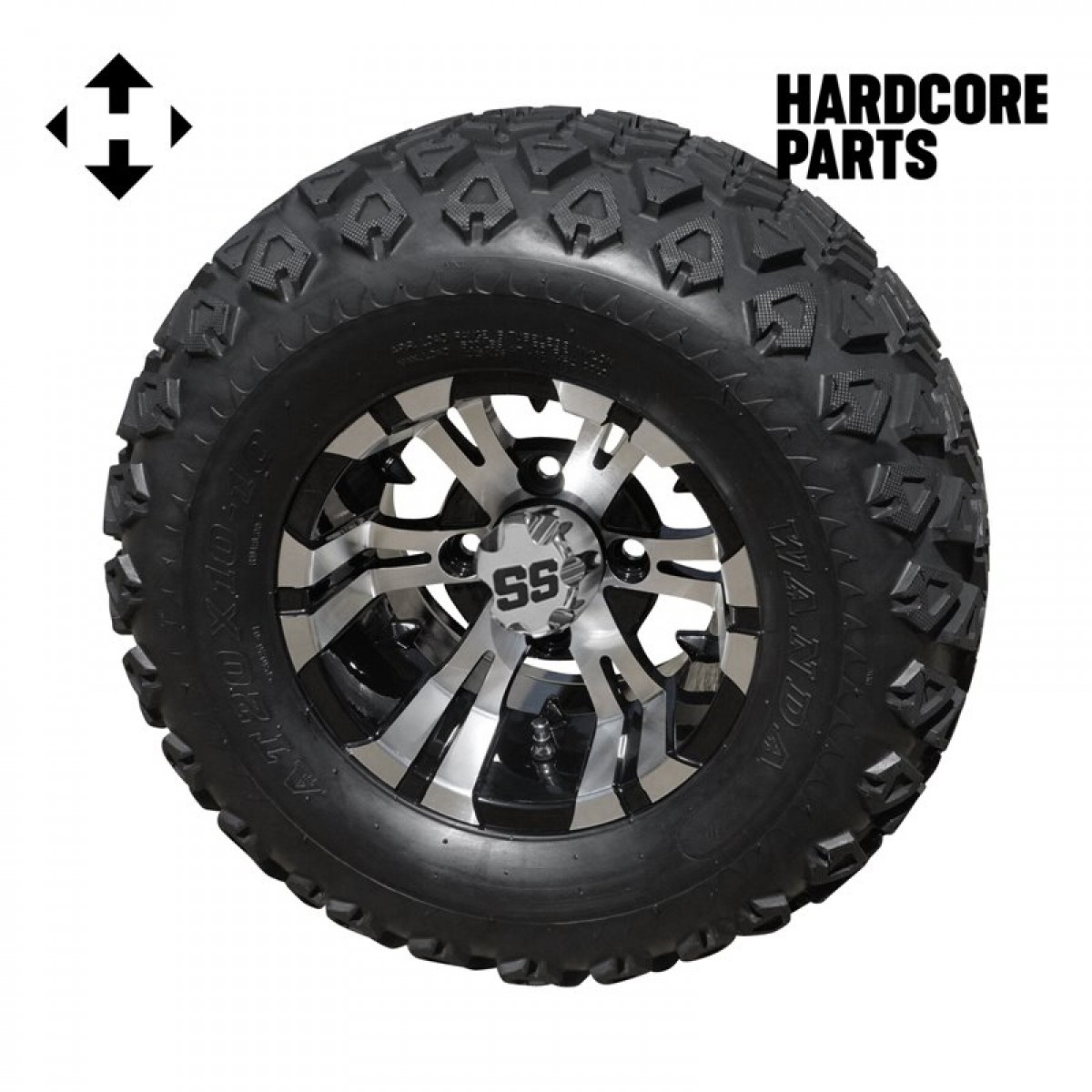 4" Spindle Extension Lift Kit with 10" Wheel and Tire Combo fits Yamaha ...