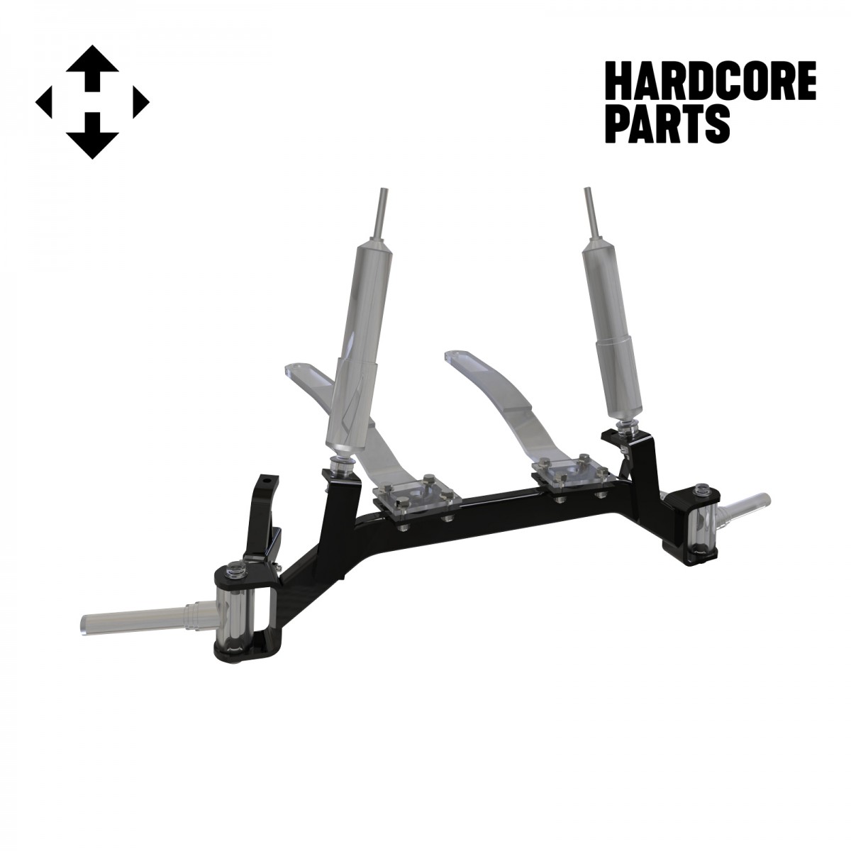 4" Drop Axle Lift Kit for EZGO Marathon (1975-1993) Electric Golf Cart